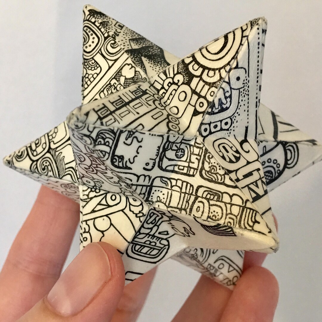 Maya : Upcycled Origami Kusudama Star - Etsy