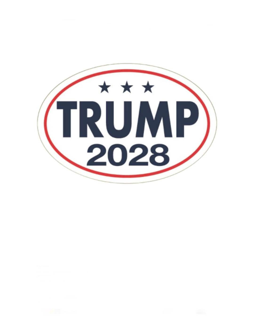 Magnet, Oval Campaign Magnet, Donald Trump 2028, Republican, GOP, MAGA ...