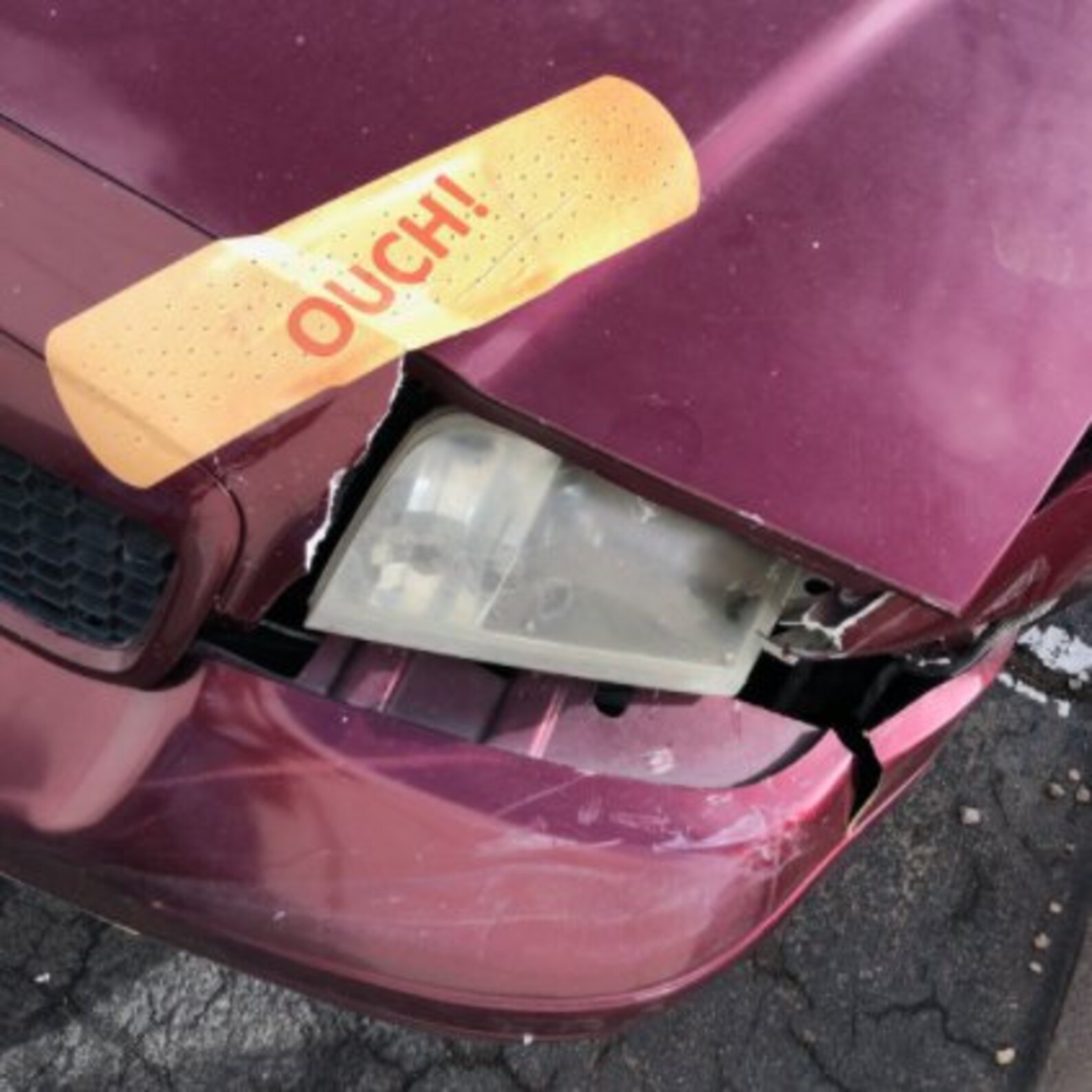 Giant Size Band-aid Bumper Sticker for Dents Dings Scrapes - Etsy