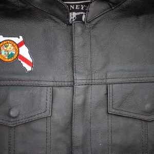 Patch (iron-on/sew-on), Florida State Seal Patch, Flo Grown 3" X 2.5 ...