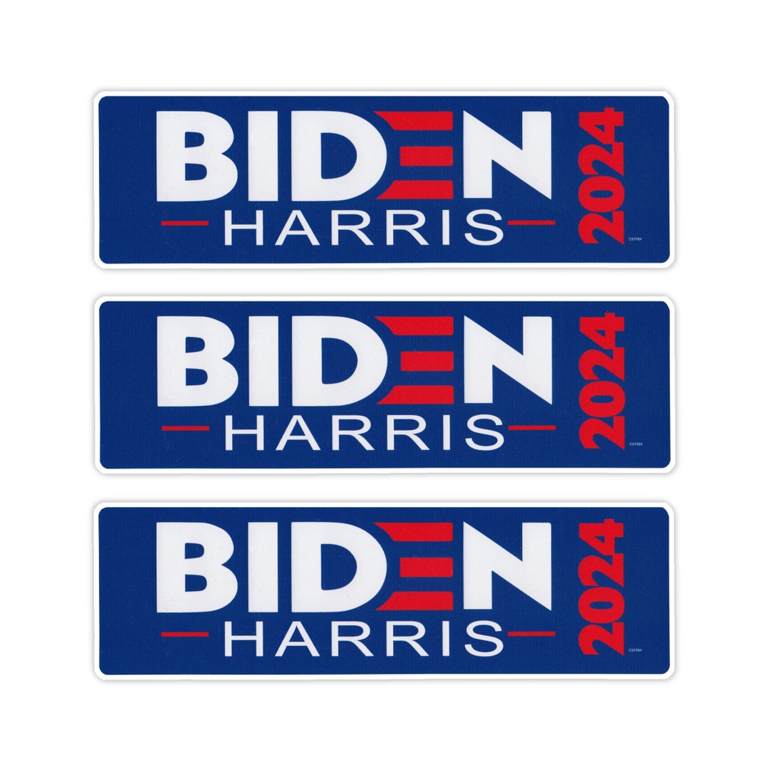 3-pack Joe Biden 2024 Bumper Sticker, Vote Joe Biden United States ...