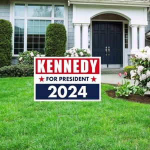 Robert F. Kennedy Jr. RFK Jr. 2024 Yard Sign, Red, White, Blue, 18 X 12 ...