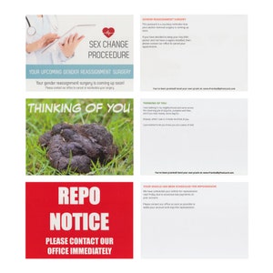 Variety Pack Prank Postcards 12 Different Prank Postcards Pranks ...