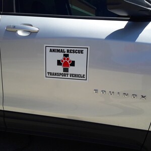 Door Magnet, Animal Rescue Transport Vehicle, Shelters, Rescues ...