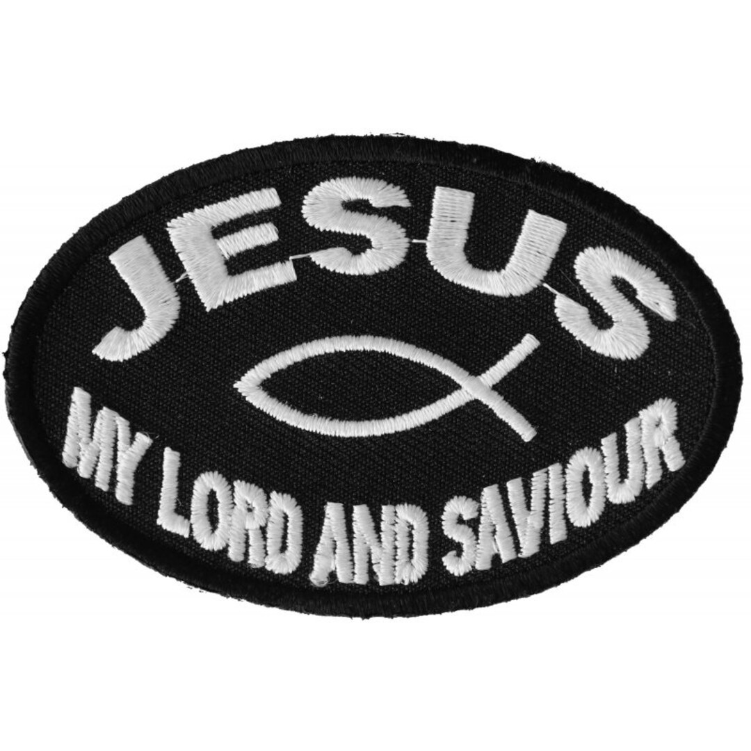 Patch, Embroidered Patch iron-on or Sew-on, Jesus My Lord and Saviour W ...