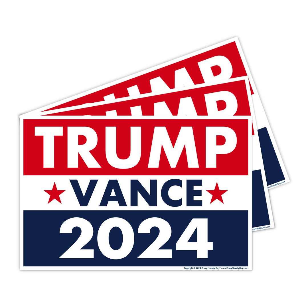 3-pack Trump Vance 2024 Yard Sign, Donald Trump President JD Vance Vice ...