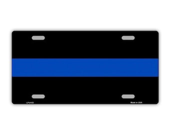Thin Blue Line Plate | Etsy