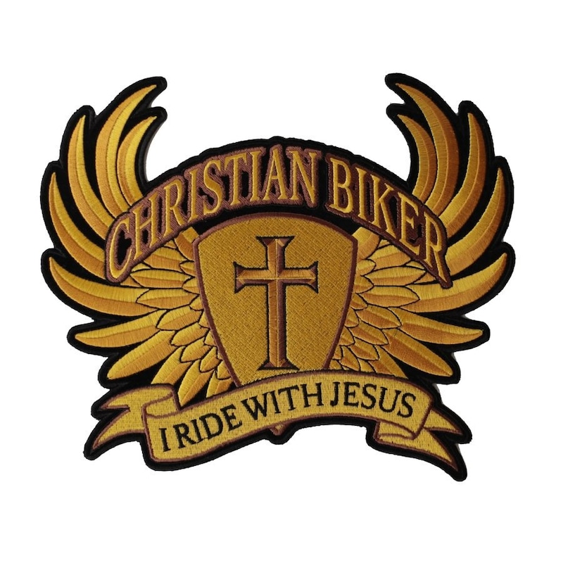 Large Christian Cross Back Patch - Etsy