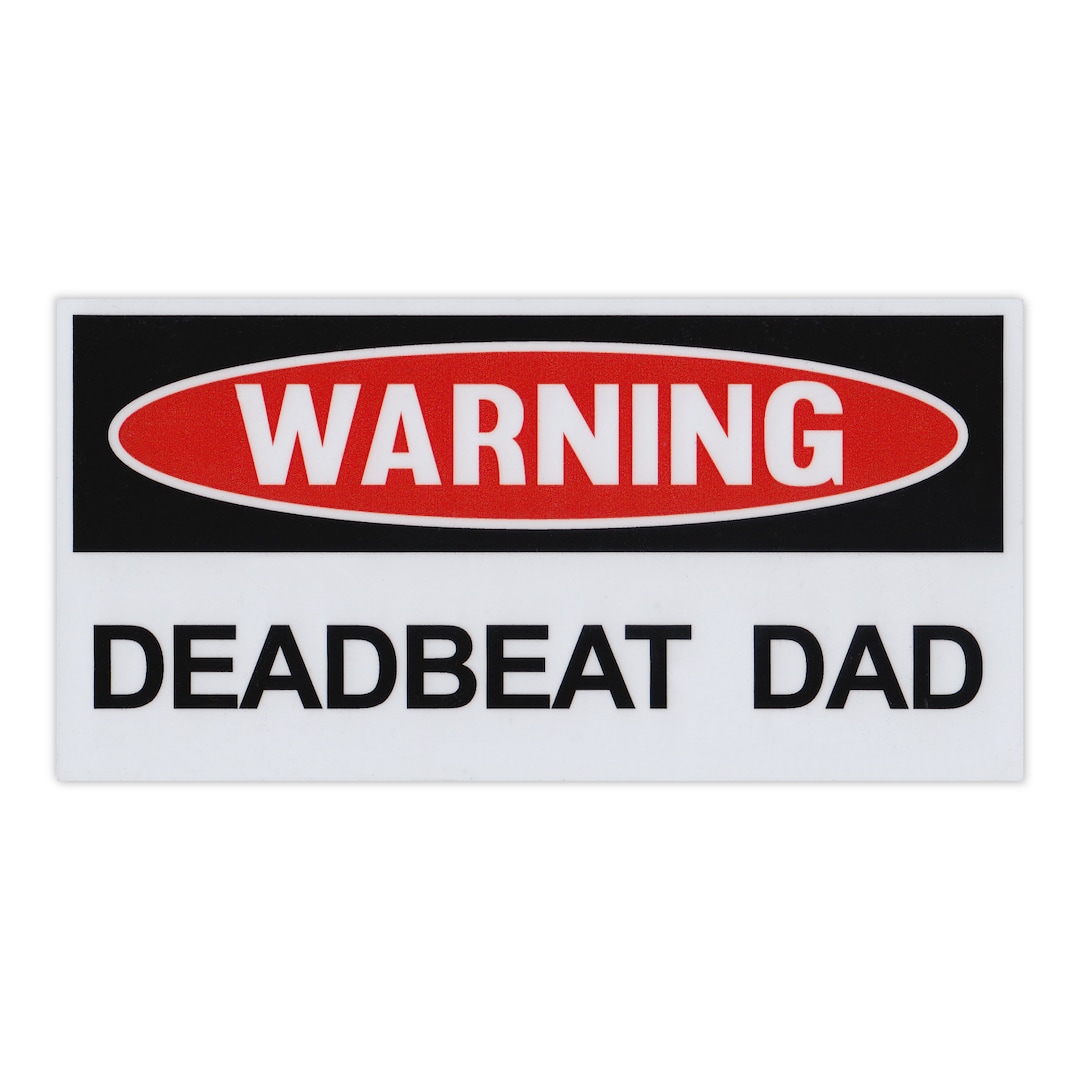 Funny Warning Magnet, Deadbeat Dad, Pranks, Practical Jokes, Revenge, 6 ...