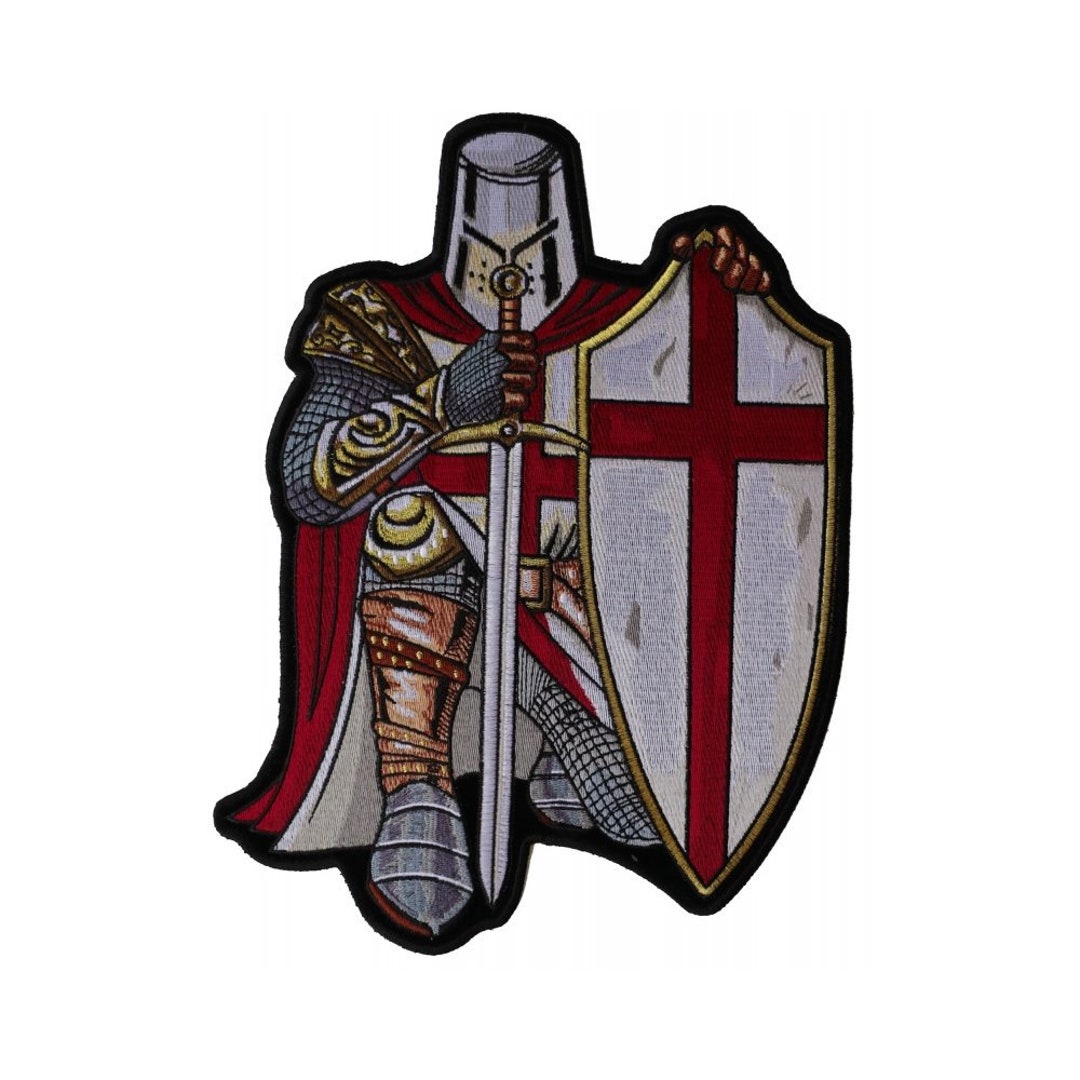 Large Back Patch, Embroidered Patch (iron-on or Sew-on), Crusader ...
