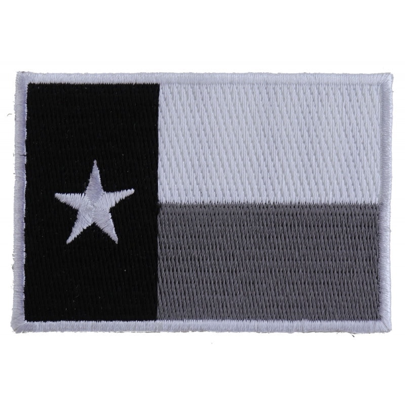 Patch, Embroidered Patch (iron-on or Sew-on), Monochrome Texas Flag ...