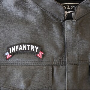 Patch, Small Embroidered Rocker (iron-on or Sew-on), Infantry Military ...