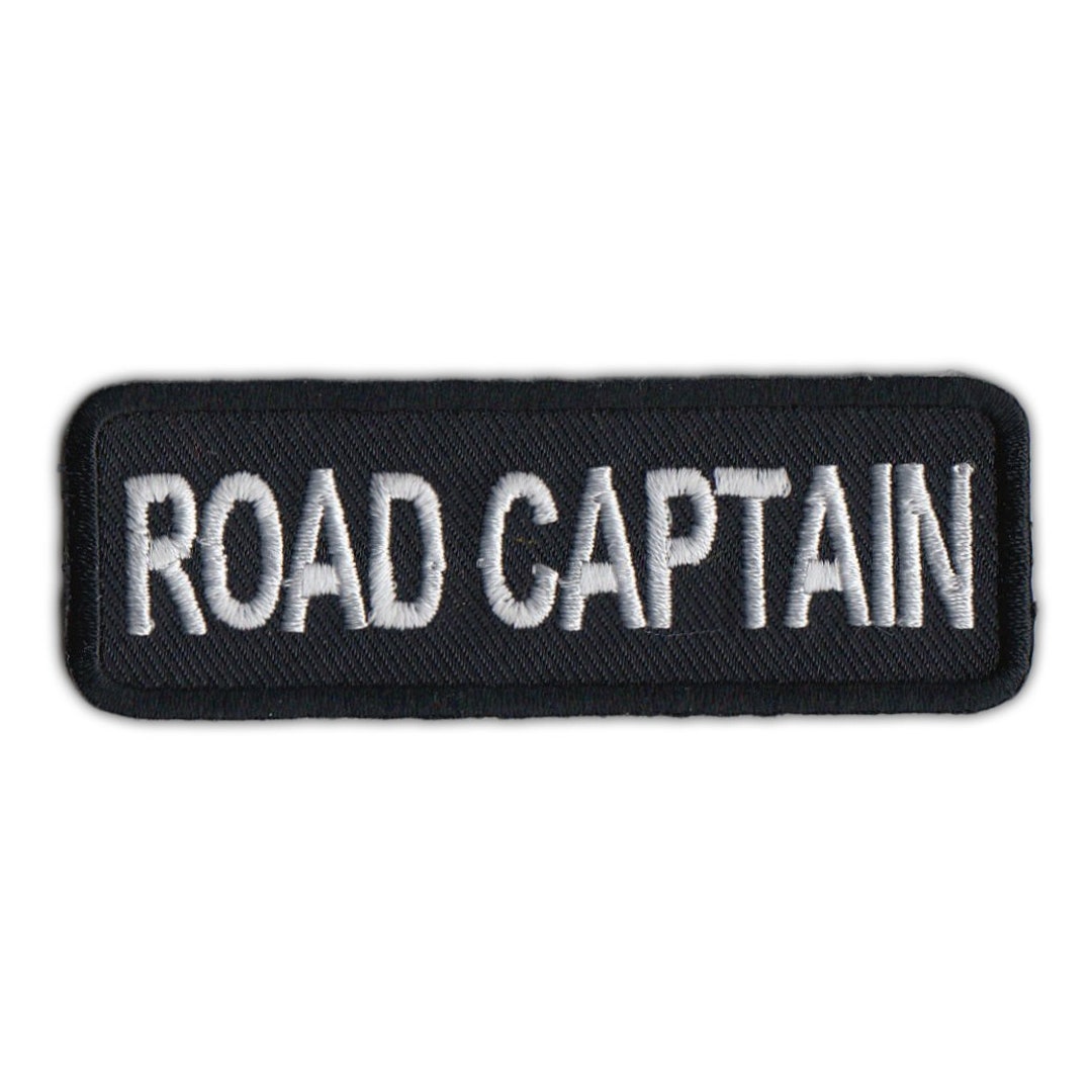Patch, Embroidered Patch, Road Captain Club Patch, Black, 3" X 1" - Etsy
