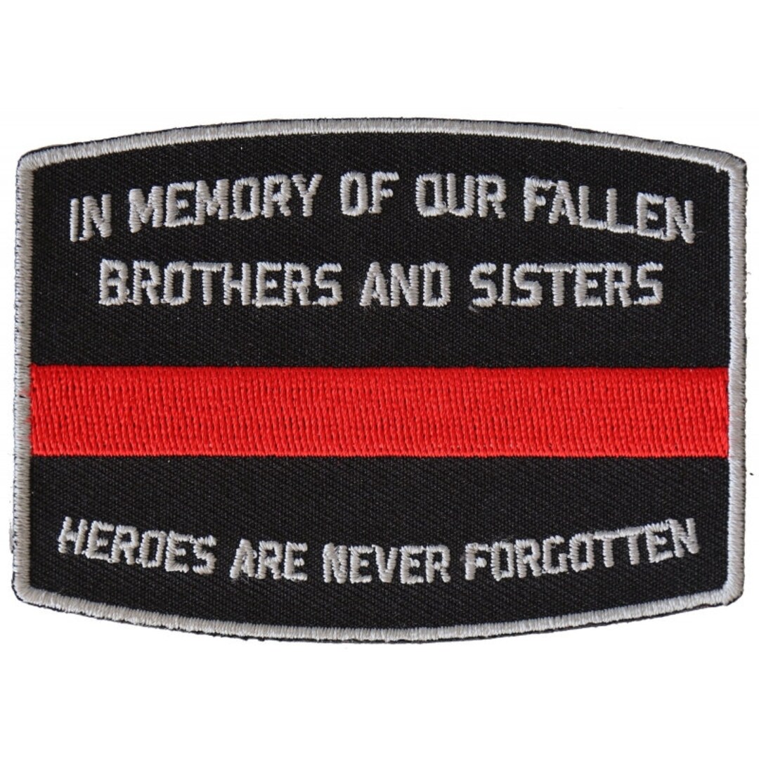 Patch, Embroidered Patch (iron-on or Sew-on), Fallen Firefighter ...