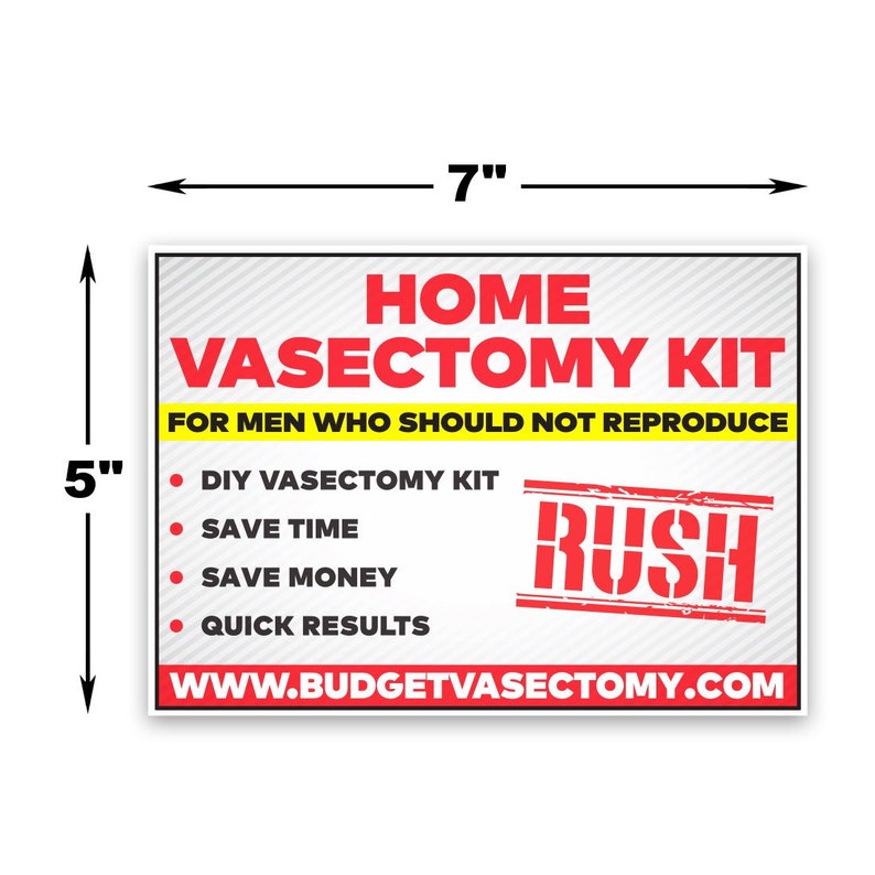 DIY Make Your Own Prank Gift Box Home Vasectomy Kit Fake | Etsy