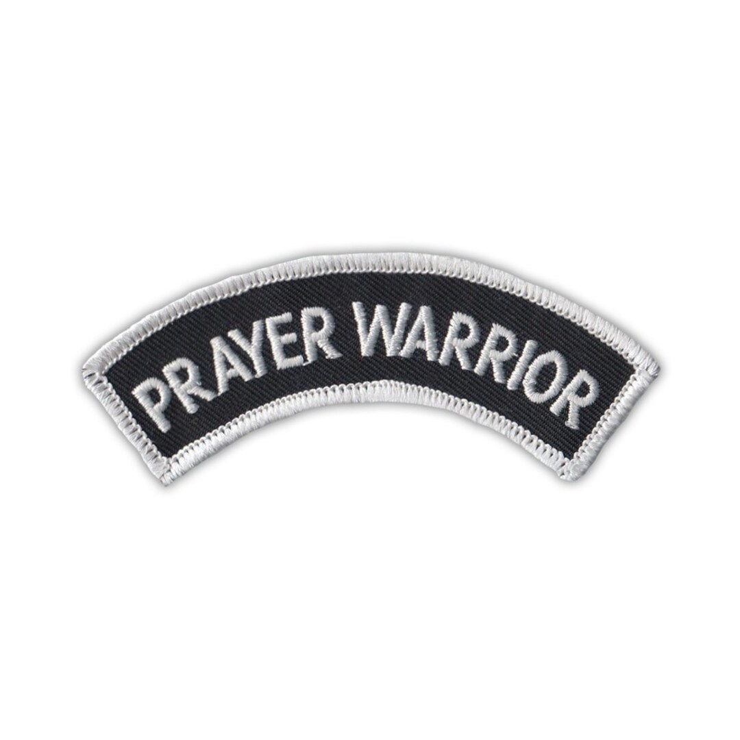 Patch, Embroidered Patch, Prayer Warrior Mini Rocker Arch, 4" X 1" - Etsy