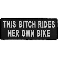 Lady Biker Flower Embroidered Iron on Motorcycle Patch - Etsy