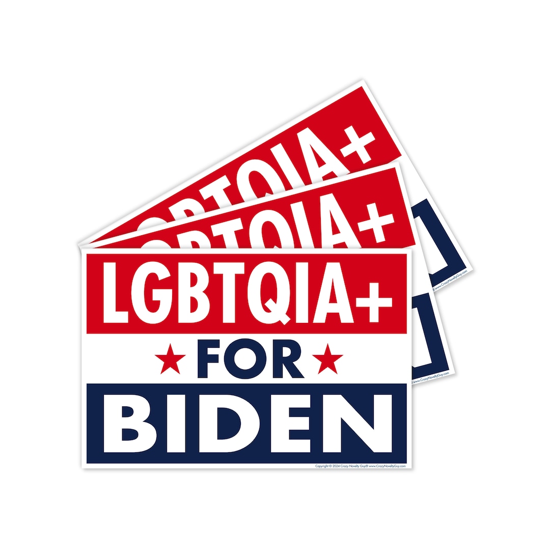 3-pack Political Campaign Yard Sign W/stake, LGBTQIA for Joe Biden 2024 ...