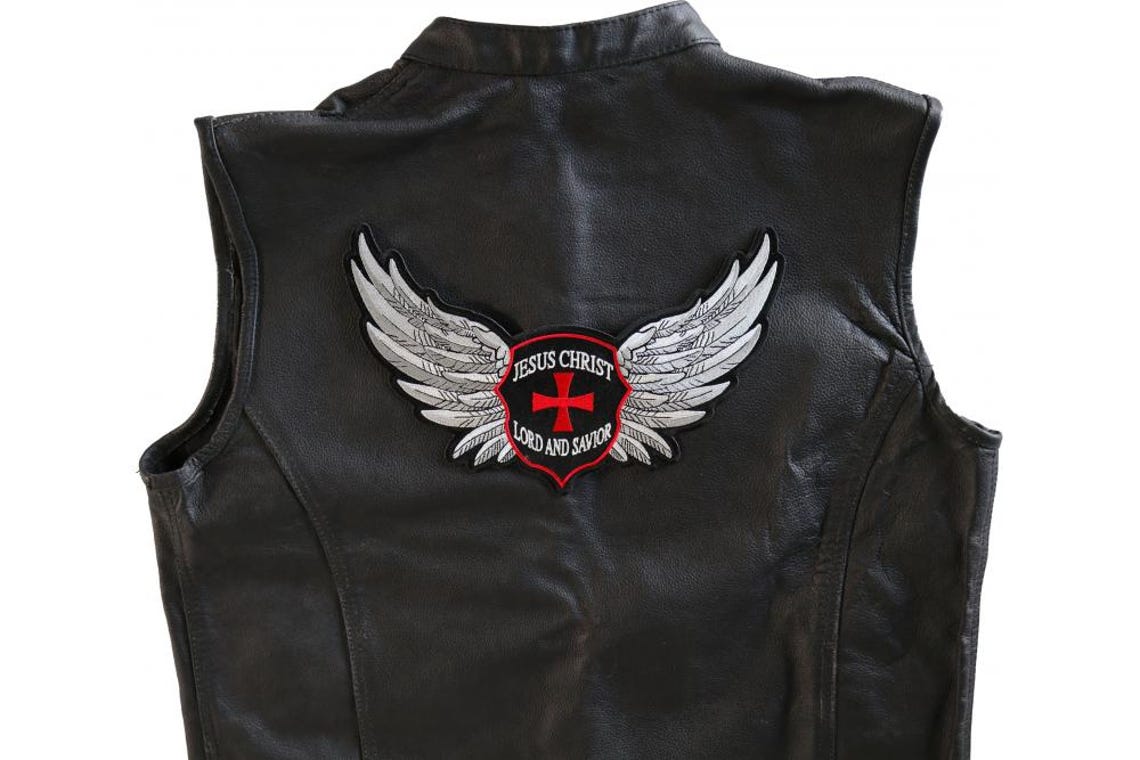 Large Back Patch, Embroidered Patch (iron-on or Sew-on), Jesus Christ ...