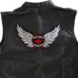 Large Back Patch, Embroidered Patch (iron-on or Sew-on), Jesus Christ ...