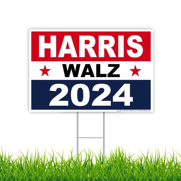 Large Harris Walz Sign - Etsy