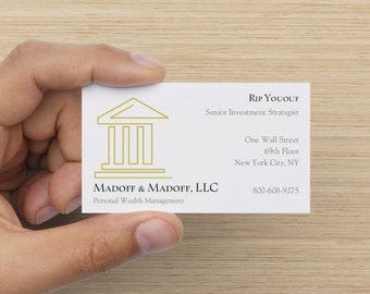 Fake Business Card - Etsy