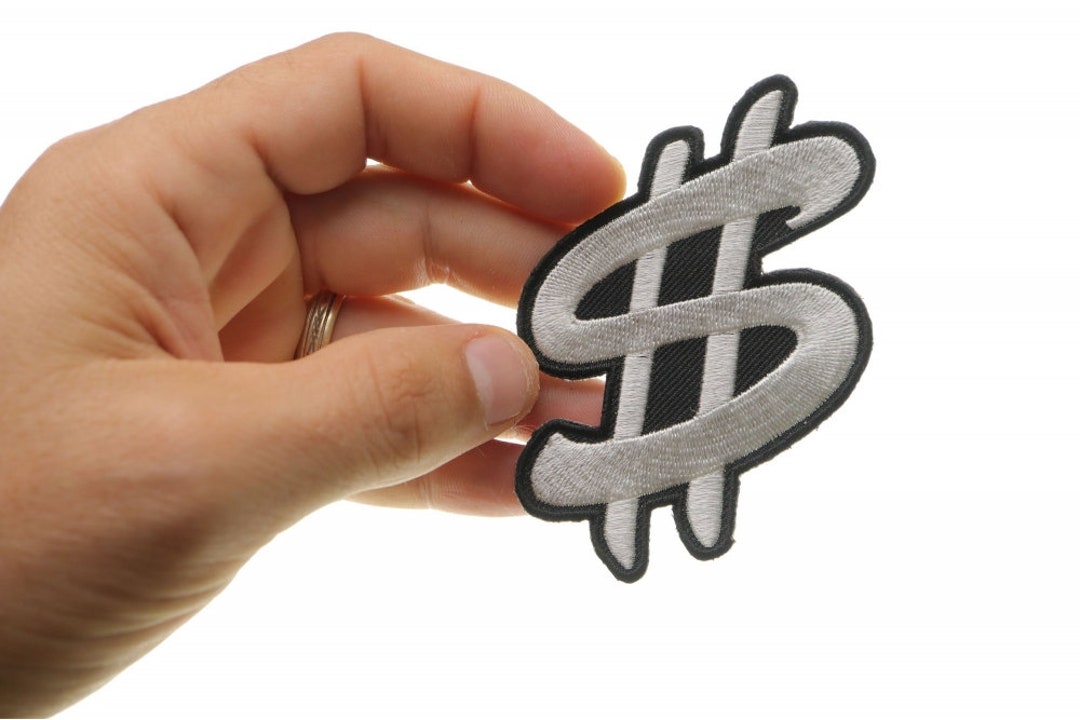 Patch, Embroidered Patch (iron-on or Sew-on), Dollar Sign Money Pay up ...