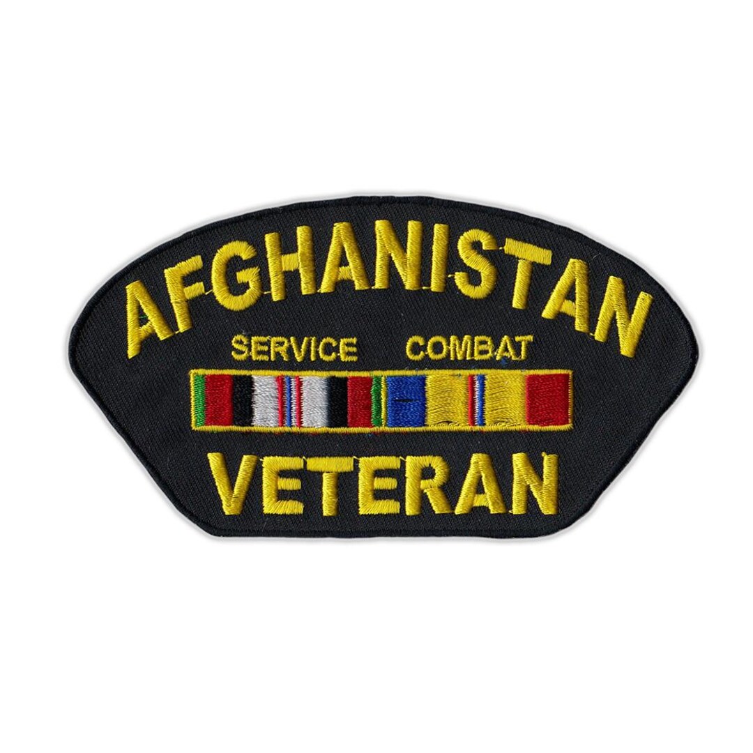 Patch, Embroidered Patch, Ball Cap Patch, Afghanistan Service Combat ...