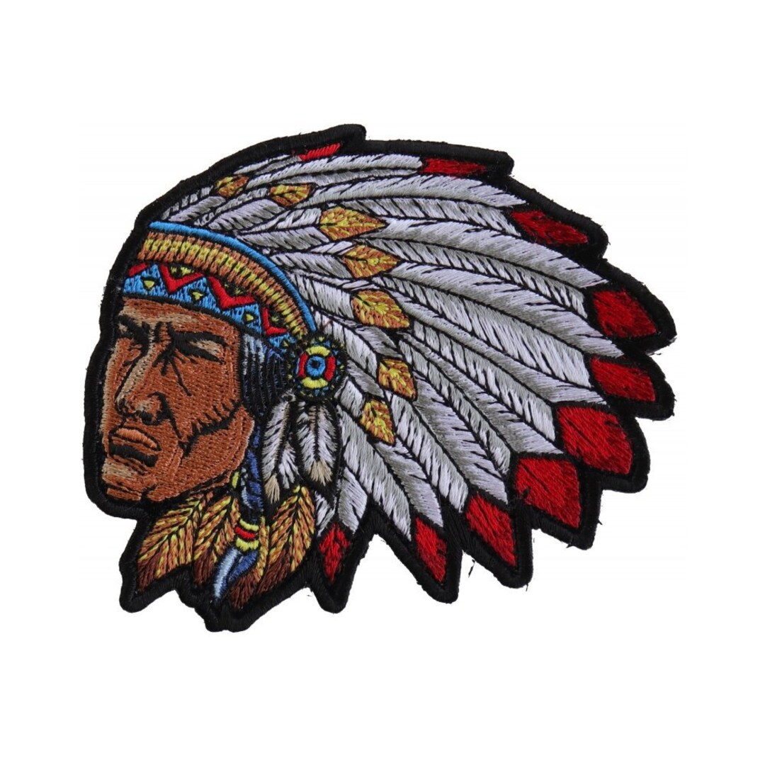 Patch, Embroidered Patch (iron-on or Sew-on), Native American Indian ...