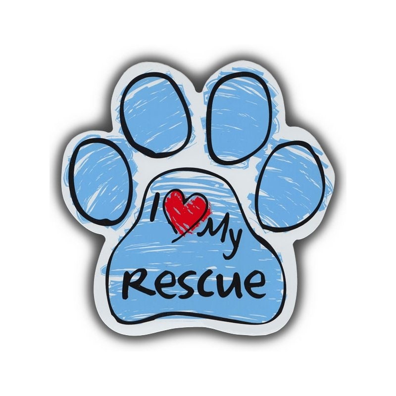 I Love My Rescue Dog - Etsy