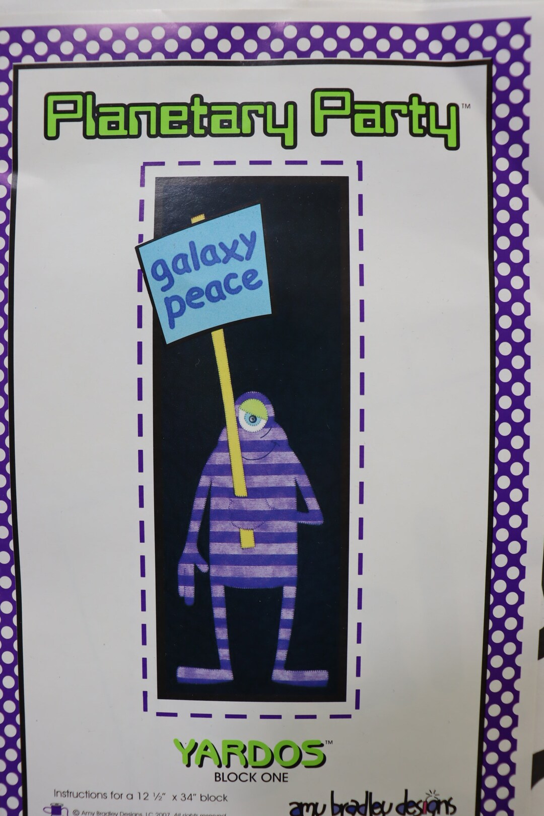 Planetary Party by Amy Bradley Designs Quilt Wall Hanging Fabric Kit - Etsy