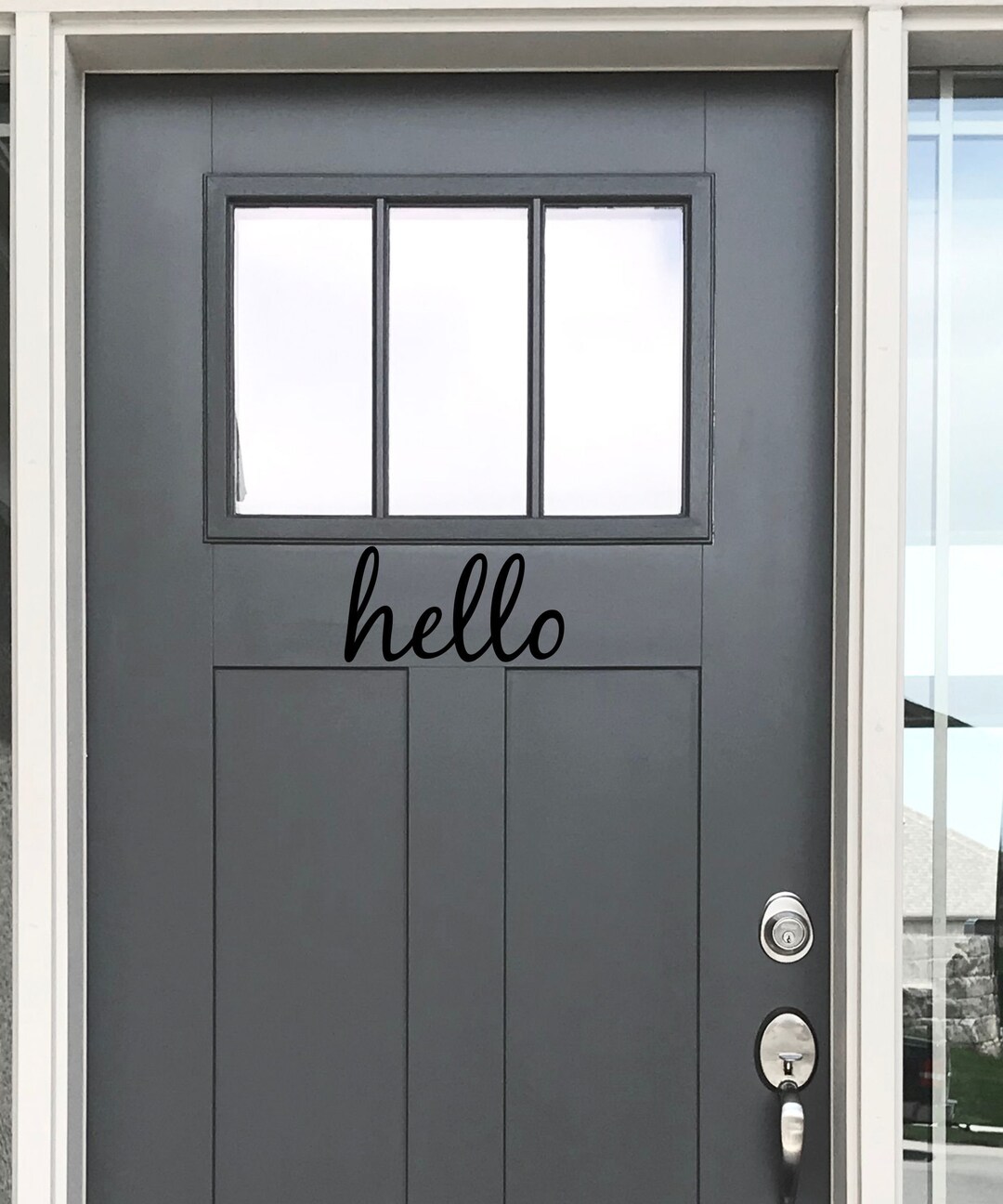 Hello Door Decal Hello Door Sticker Vinyl Lettering for Front Door New ...