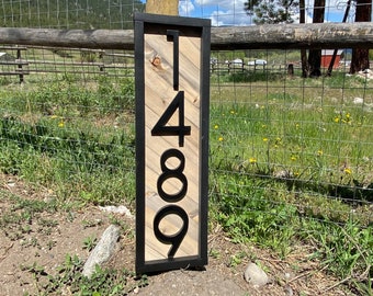 Vertical Address Plaque - Etsy