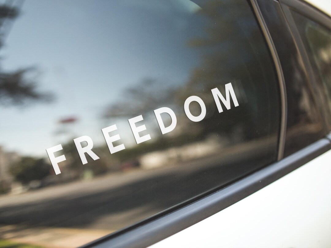 Freedom Charlie Kirk Vinyl Decal, Patriotic Political Sticker ...