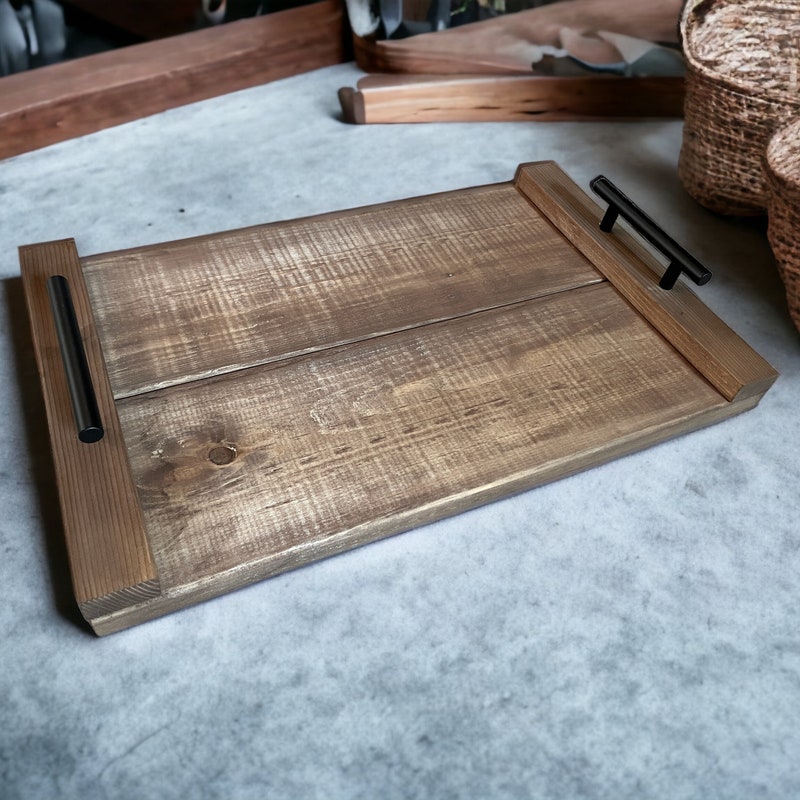 Reclaimed Wood Tray - Etsy