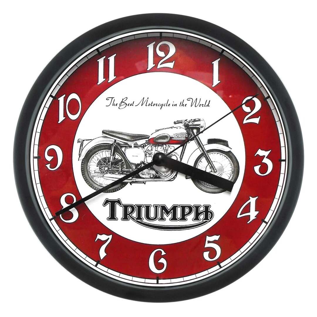 Triumph Motorcycle Wall Clock - Etsy