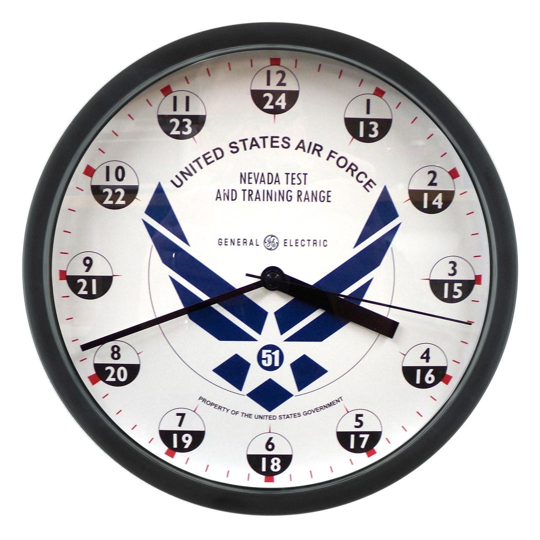 USAF Area 51 Wall Clock - Etsy
