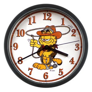 Garfield Cowboy Wall Clock - Etsy