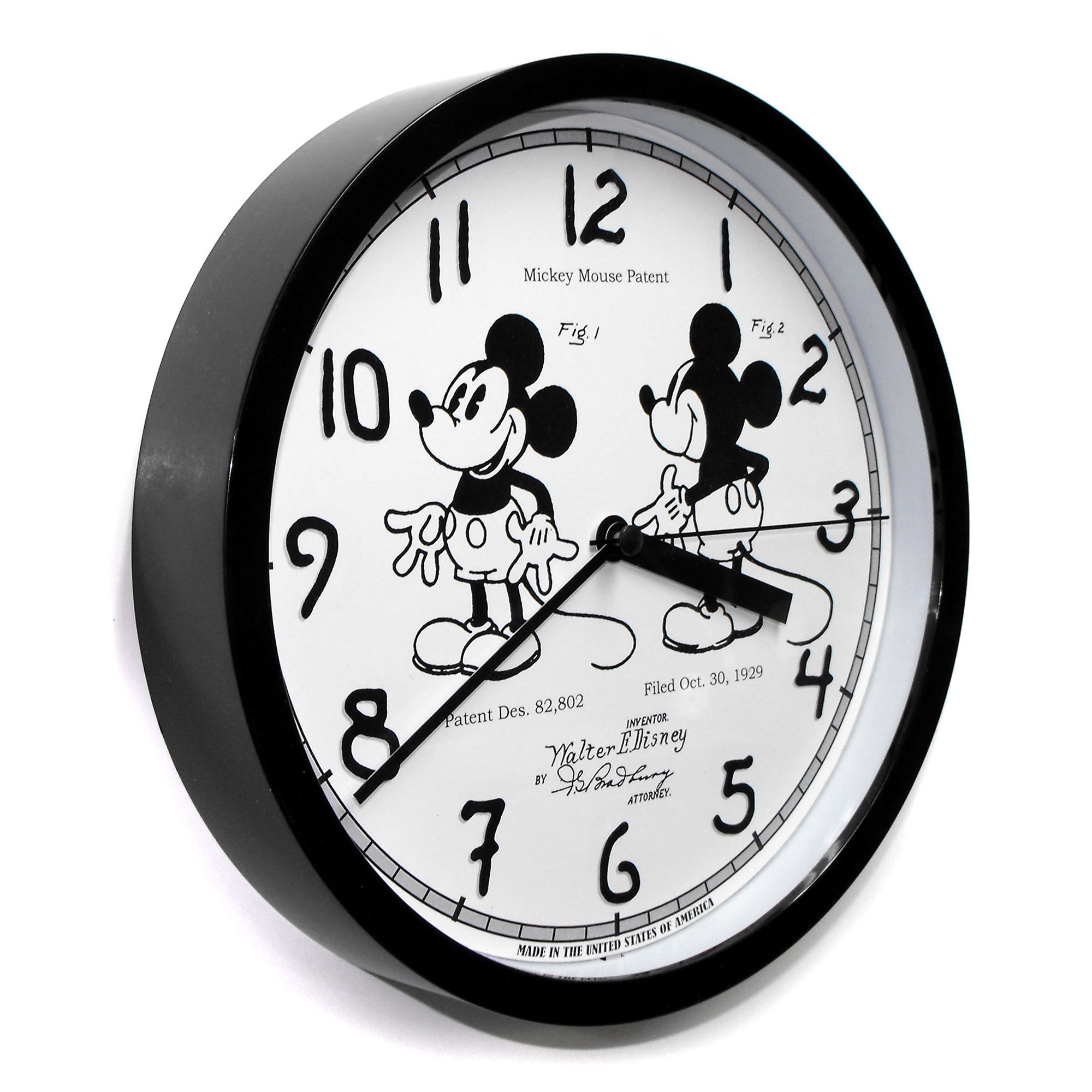 Mickey Mouse Patent Wall Clock - Etsy