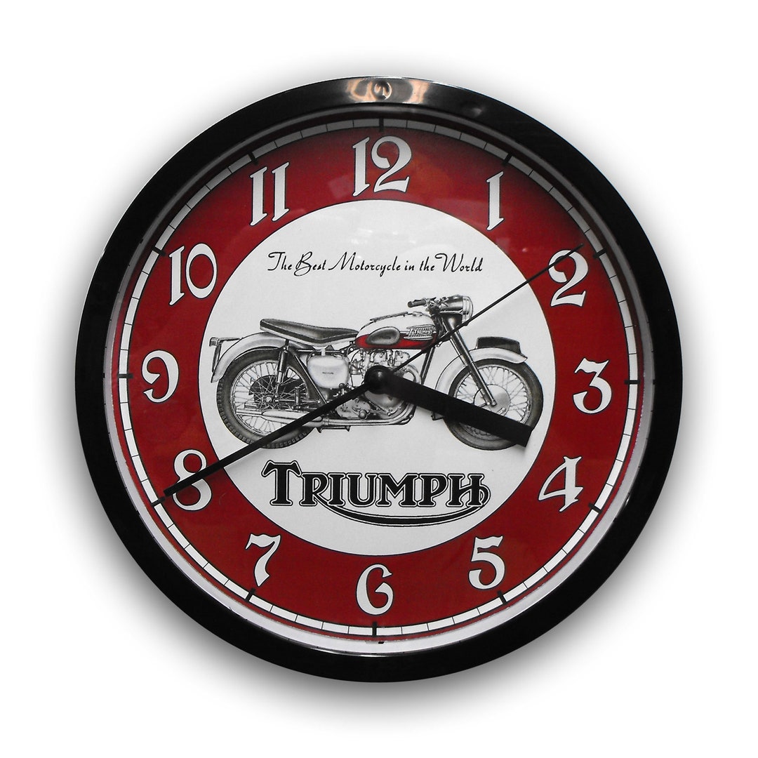 Triumph Motorcycle Wall Clock - Etsy