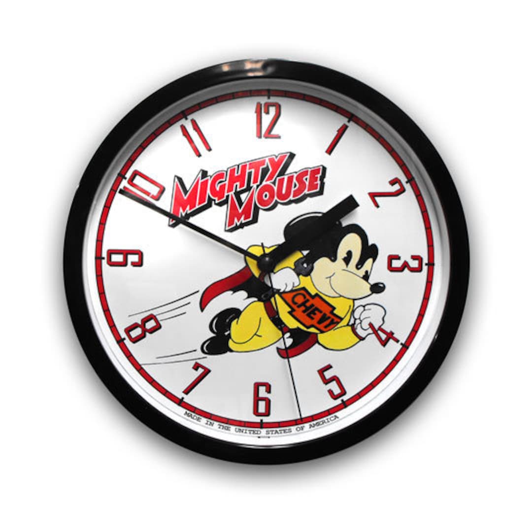 Mighty Mouse Chevy Wall Clock - Etsy