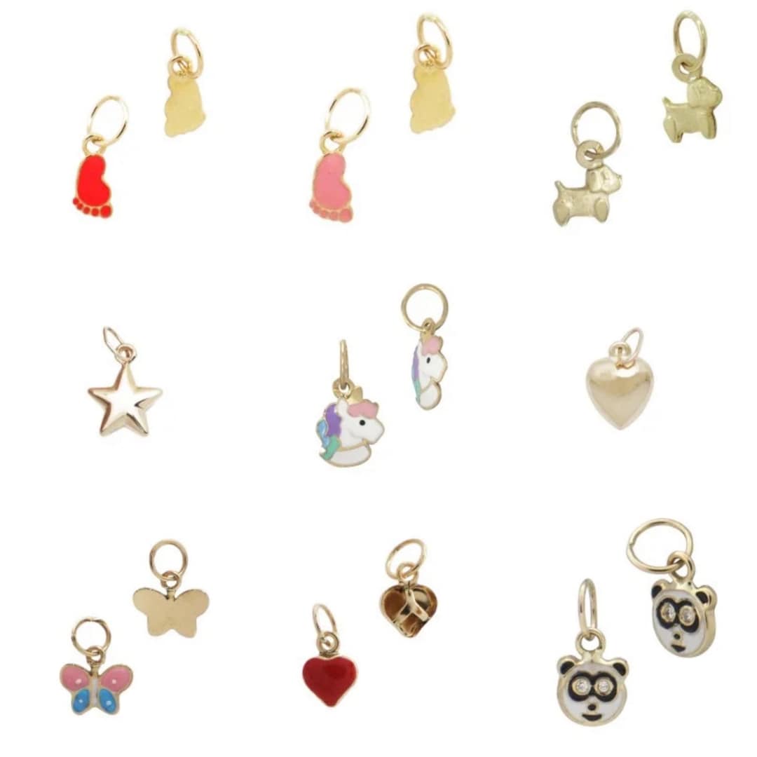 14K Small Gold Charms Dainty Small 14K Gold Charm New Styles - Etsy