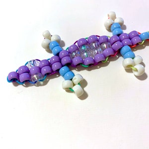 Deluxe Pastel Pony Bead Lizard (with Holographic and Rainbow Accents ...