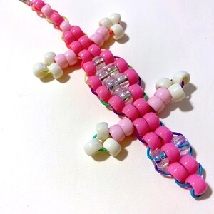 Deluxe Pastel Pony Bead Lizard (with Holographic and Rainbow Accents ...