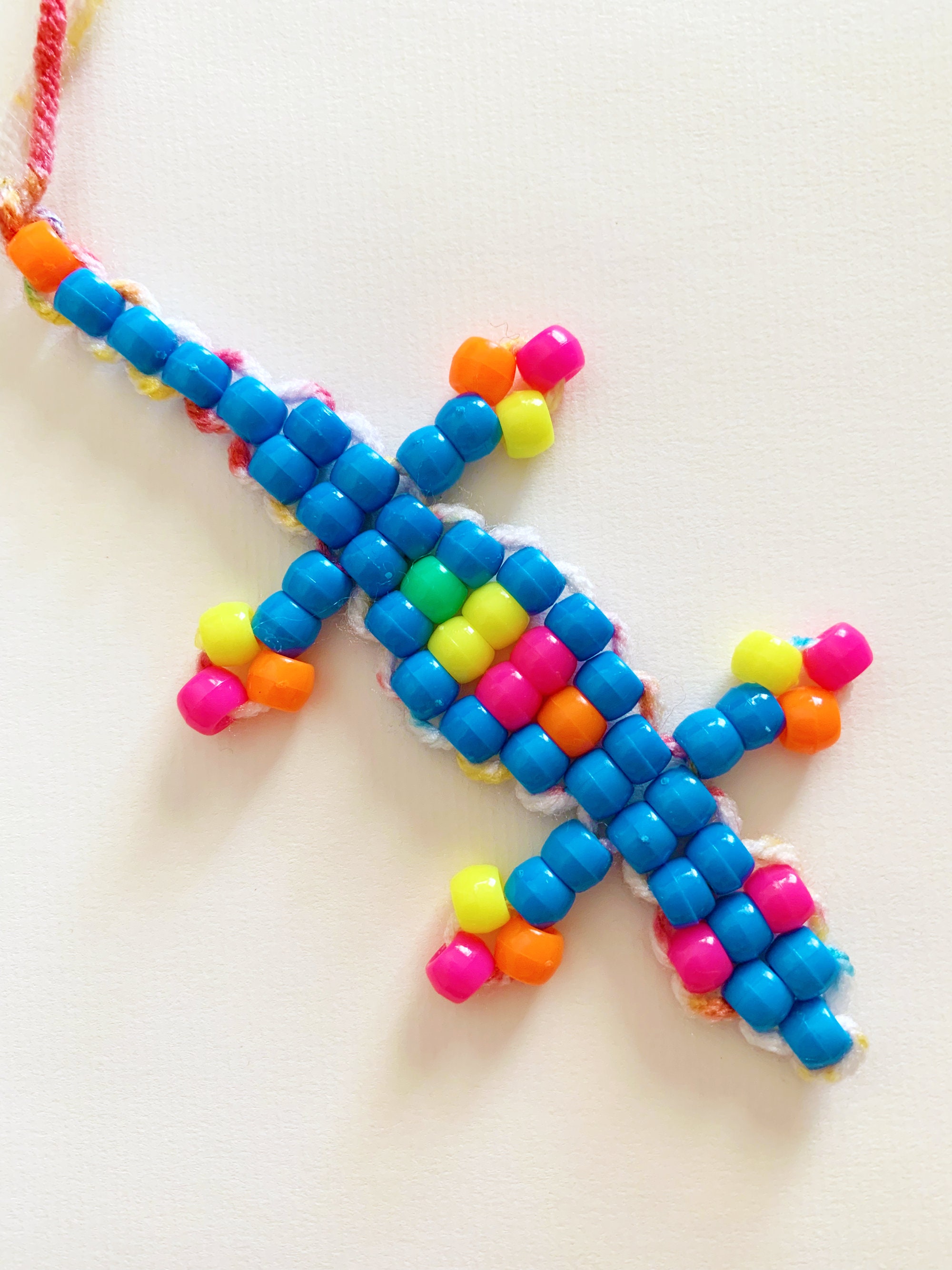 Beaded Lizard Keychain