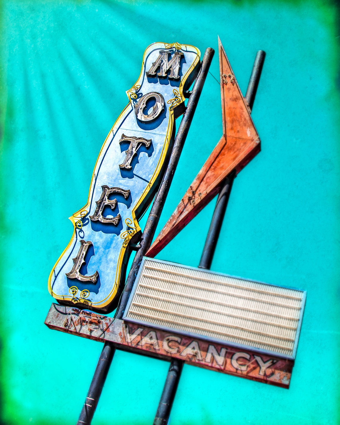 Neon Sign, Mid-century, Motel Sign, Retro, Roadside America, Vintage ...
