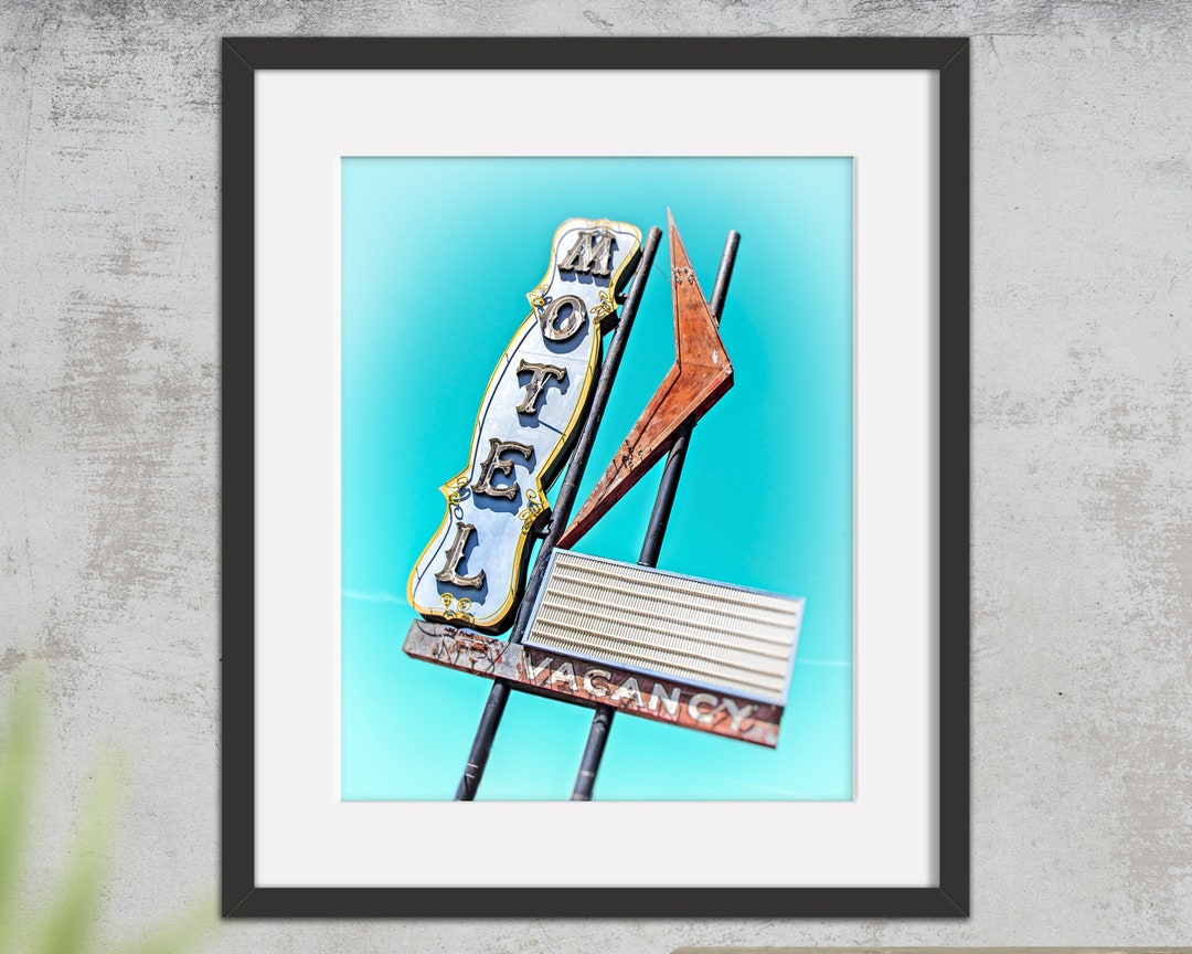 Neon Sign, Mid-century, Motel Sign, Retro, Roadside America, Vintage ...