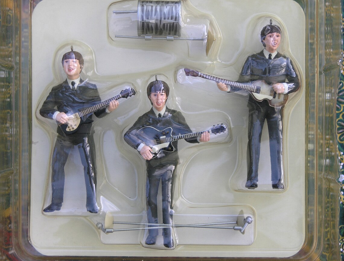 1994 the Beatles Gift Set Hallmark Keepsake Ornament Original Box ...