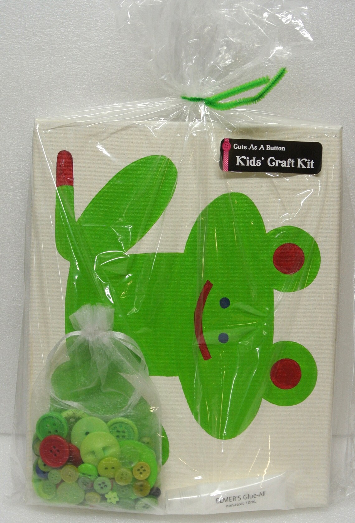 Button Craft KIT for Kids, Frog Craft Kits, Kids Crafts, Frog Button ...