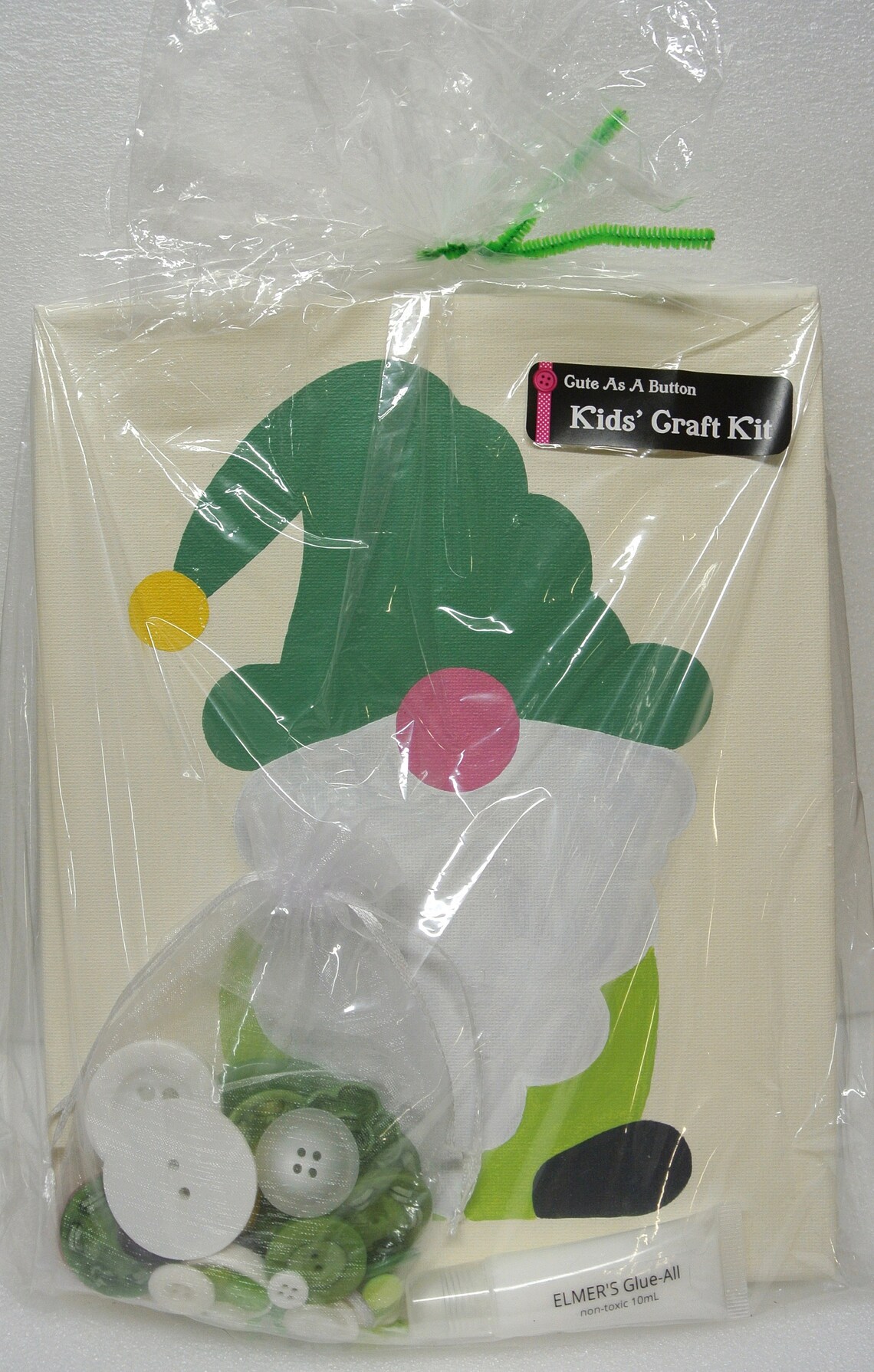 Button Craft KIT for Kids, Gnome Craft Kits, Kids Crafts, Gnome Button ...